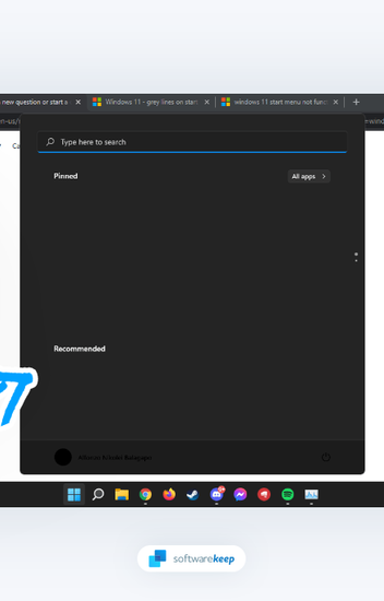 How To Fix Blank Start Menu in Windows 10/11