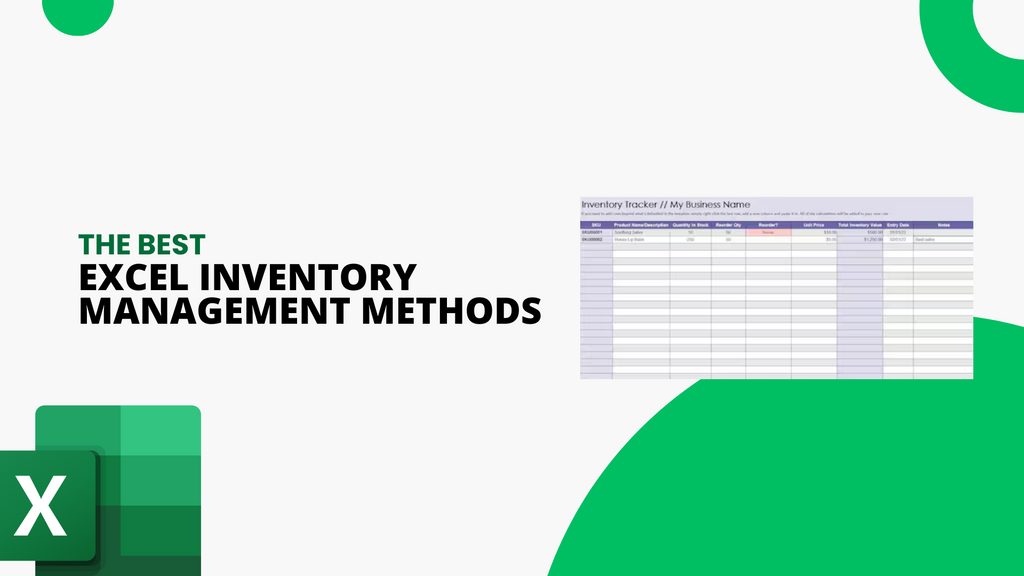 Excel Inventory Management - Methods, Functions & More