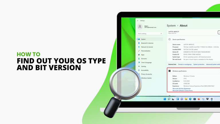 How to find out your computer’s OS type and bit version
