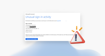 Unusual sign in activity on Microsoft account: What to do