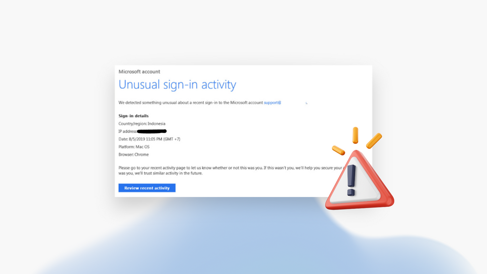 Unusual sign in activity on Microsoft account: What to do