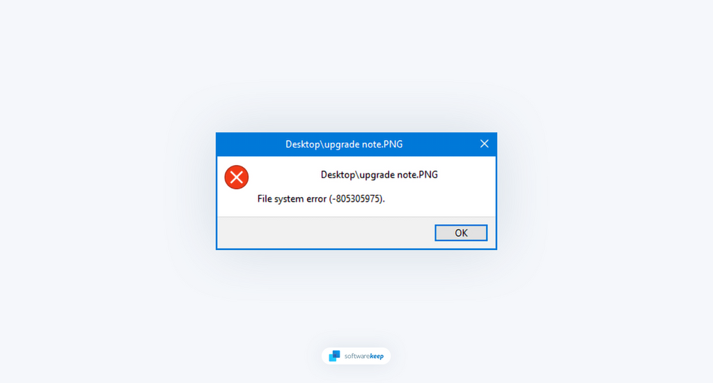 How To Fix File System Error 805305975 In Windows 1110
