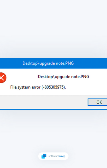 How To Fix File System Error (-805305975) in Windows 11/10