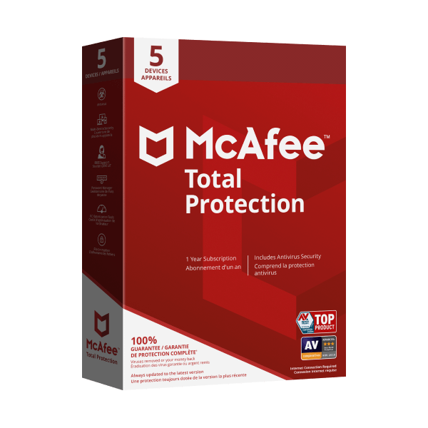 Buy McAfee Total Protection (5 Device, 1 Year) | SoftwareKeep