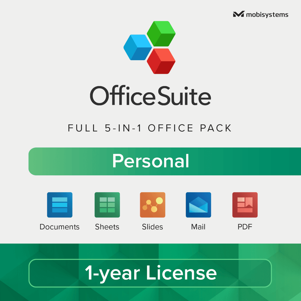 Buy OfficeSuite Personal (Yearly subscription)